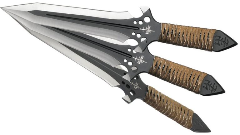 Kit Rae KR 0057 HellHawk™ 9 3/4" Throwing Knife Triple Set - Starlex ...